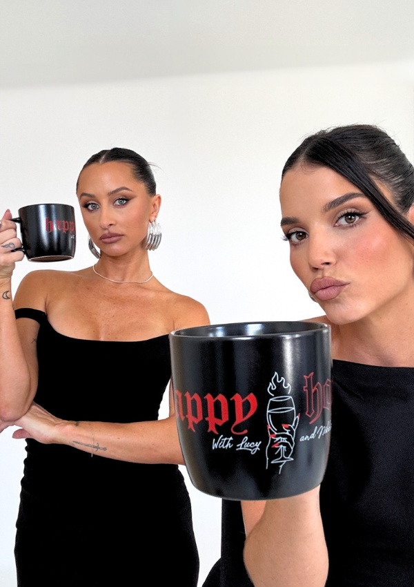 HAPPY HOUR MUG | HAPPY HOUR WITH LUCY AND NIKKI